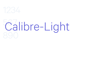 Calibre-Light - Font Free [ Download Now ]