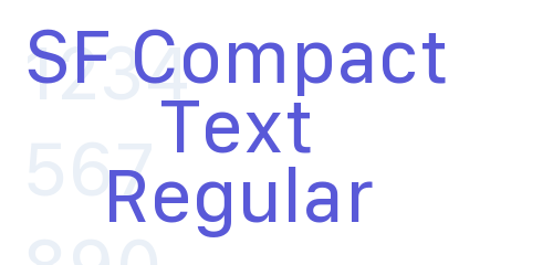 SF Compact Text Regular Font Free Download Now 