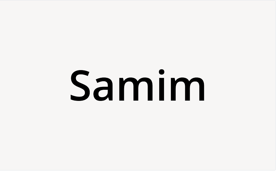 Samim - Font Free [ Download Now ]