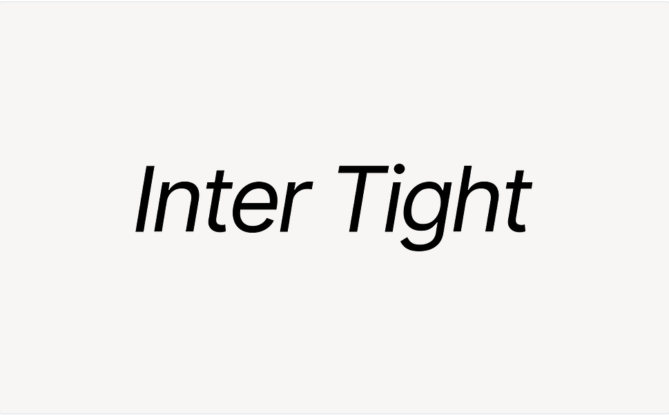 Inter Tight - Font Free [ Download Now ]