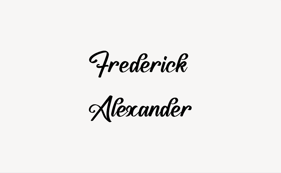 Frederick Alexander - Font Free [ Download Now ]