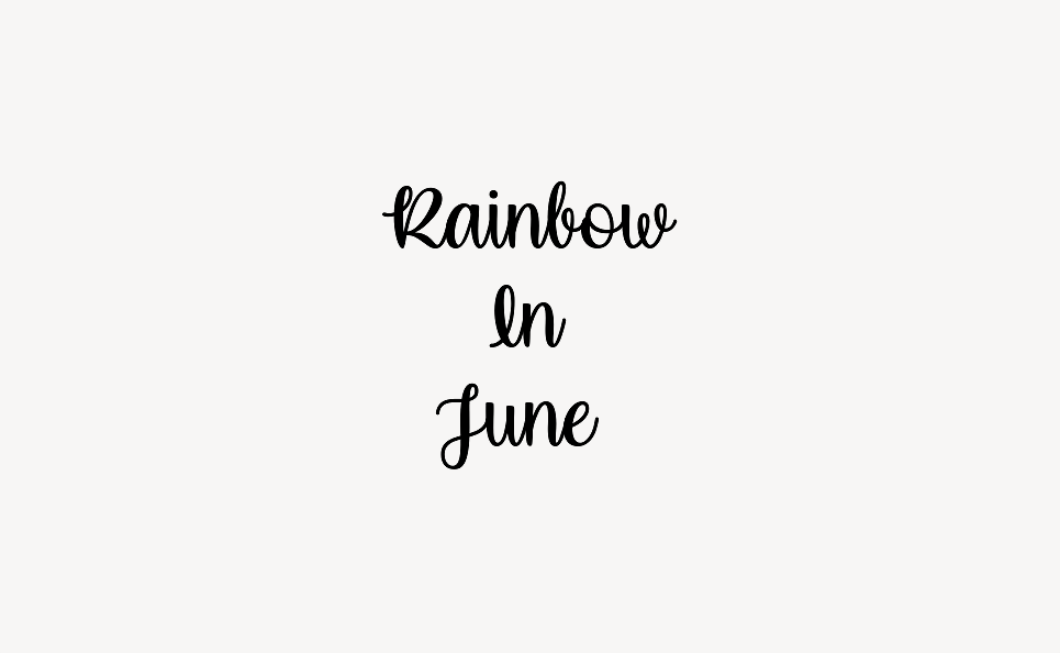 Rainbow In June - Font Free [ Download Now ]