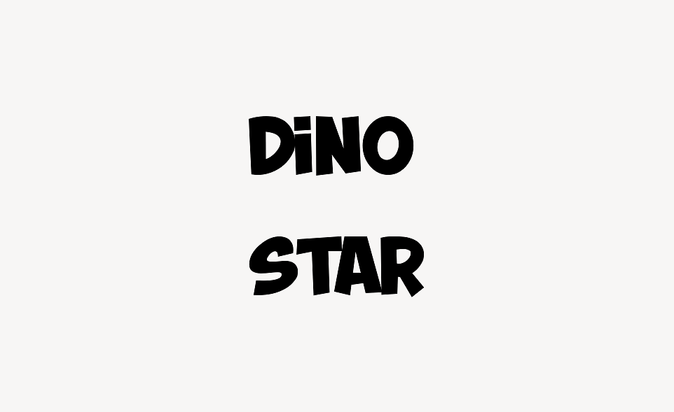 Dino Star - Font Free [ Download Now ]