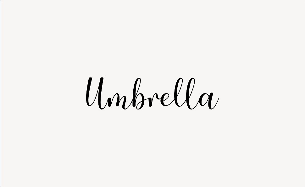 Umbrella - Font Free [ Download Now ]