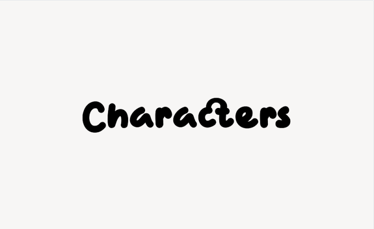 Characters - Font Free [ Download Now ]