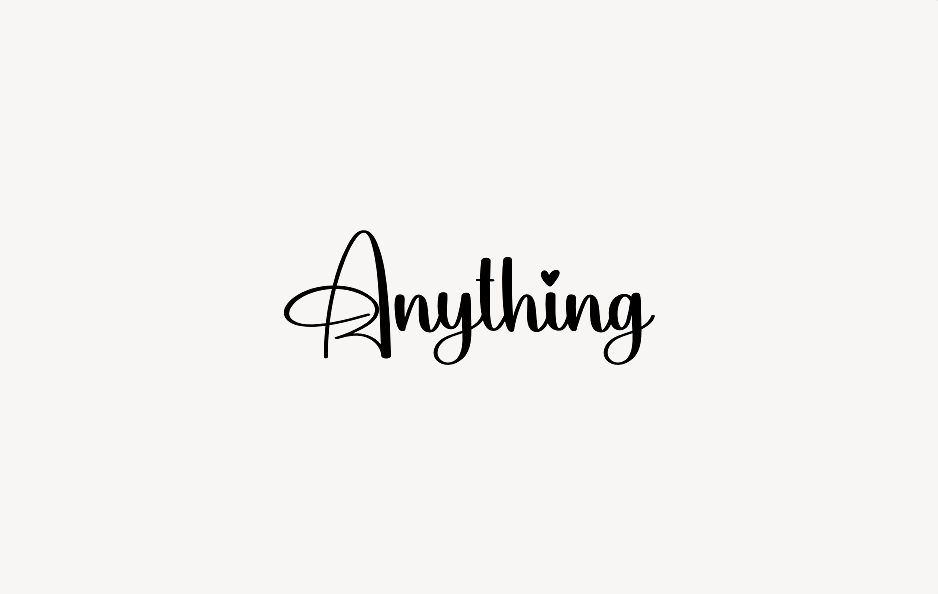 Anything - Font Free [ Download Now ]
