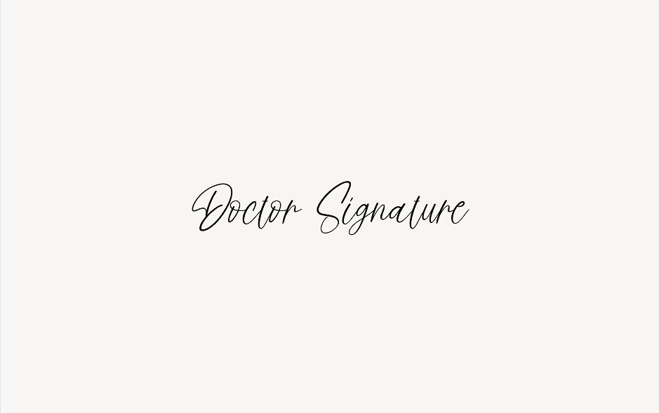 Doctor Signature - Font Free [ Download Now ]