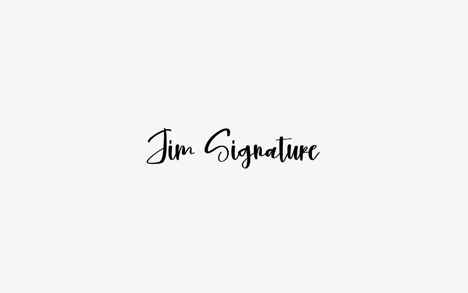 Jim Signature - Font Free [ Download Now ]