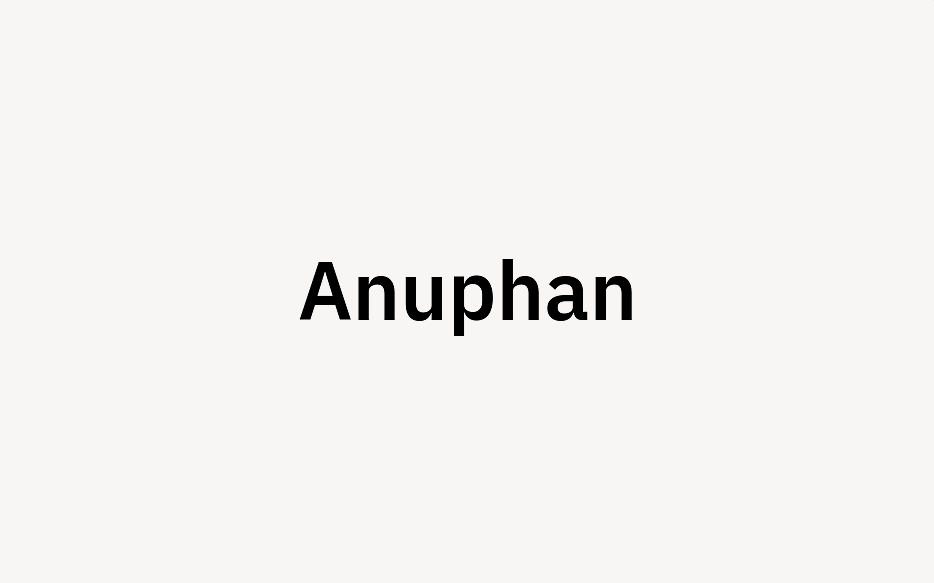Anuphan - Font Free [ Download Now ]