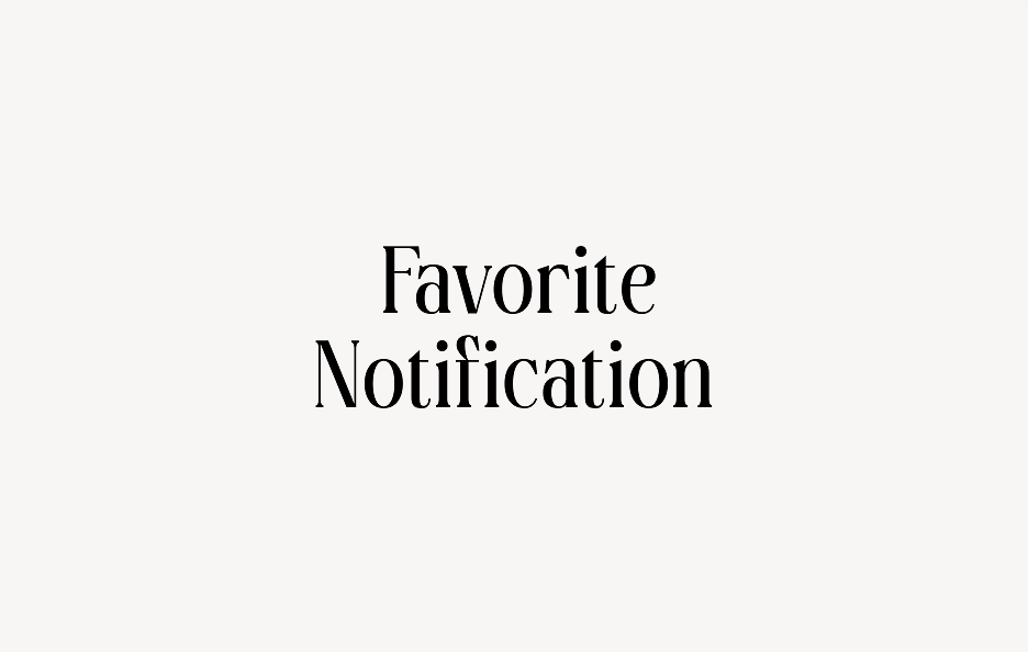Favorite Notification - Font Free [ Download Now ]