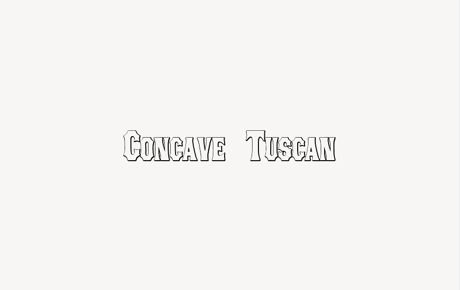 Concave Tuscan - Font Free [ Download Now ]