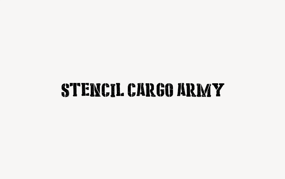 Stencil Cargo Army - Font Free [ Download Now ]