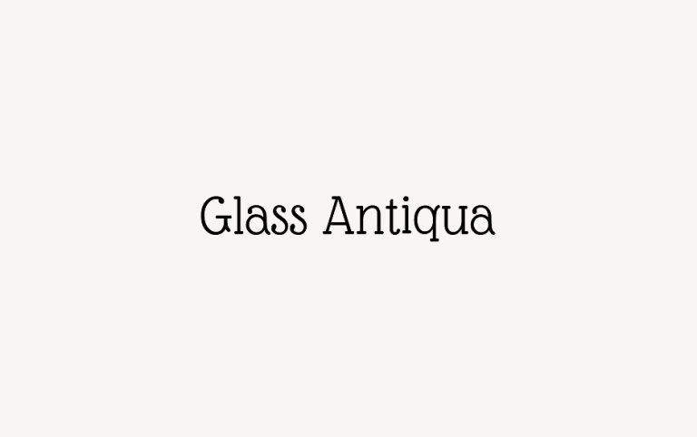 Glass Antiqua - Font Free [ Download Now ]