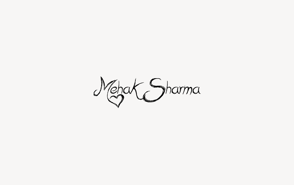 Mehak Sharma - Font Free [ Download Now ]