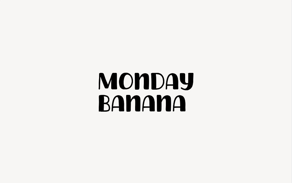 Monday Banana - Font Free [ Download Now ]