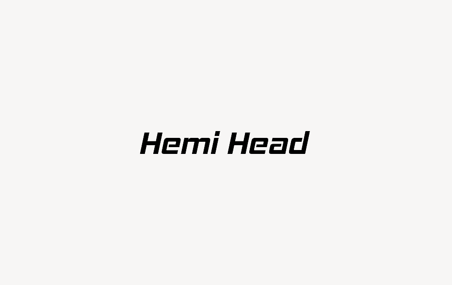 Hemi Head - Font Free [ Download Now ]
