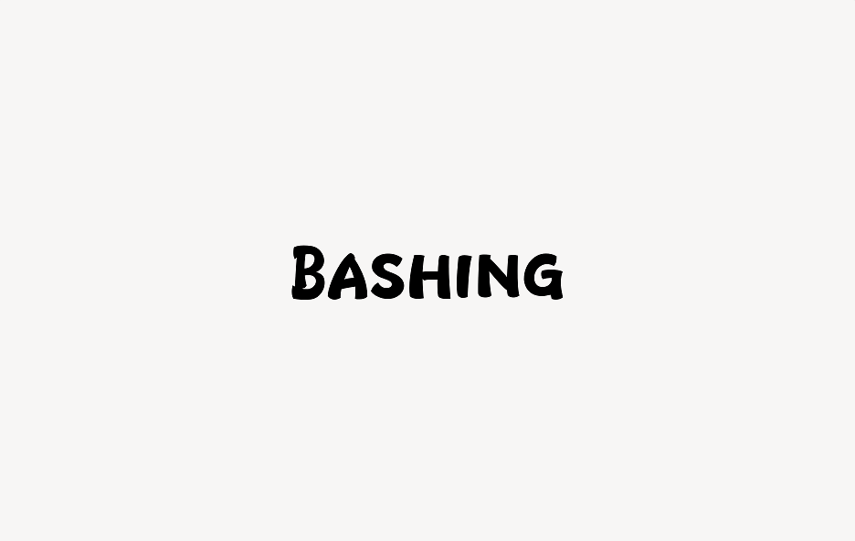 Bashing Font Free Download Now 