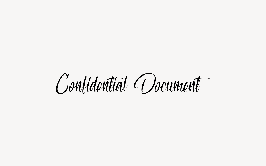 Confidential Document - Font Free [ Download Now ]
