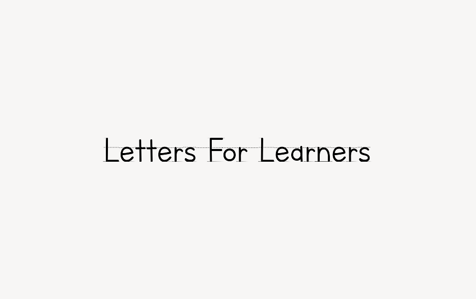 Letters For Learners - Font Free [ Download Now ]