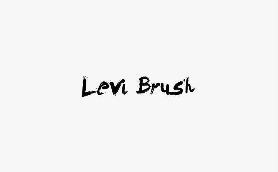 Levi Brush - Font Free [ Download Now ]