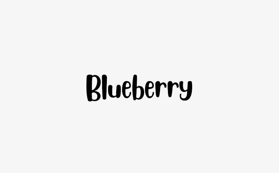 Blueberry - Font Free [ Download Now ]