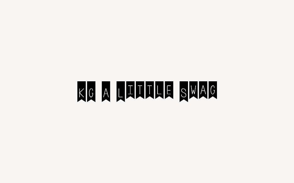KG A Little Swag - Font Free [ Download Now ]