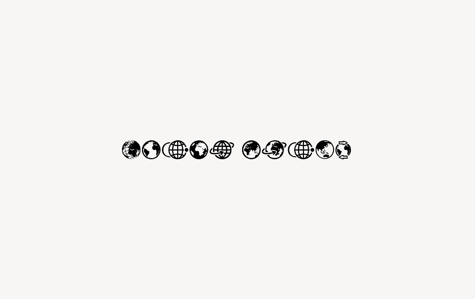 Globe Icons - Font Free [ Download Now ]