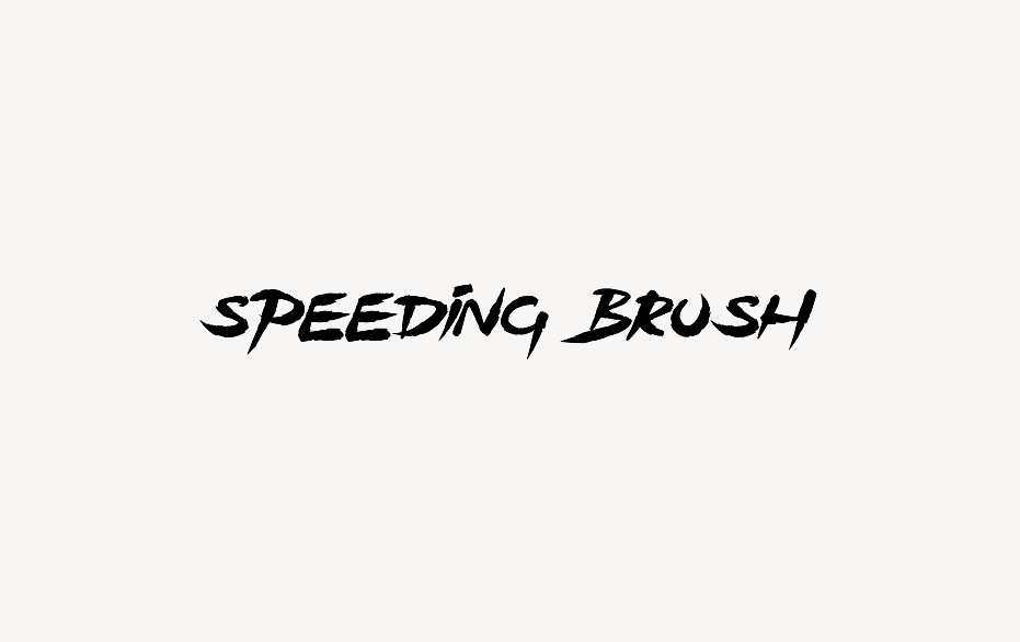 Speeding Brush - Font Free [ Download Now ]