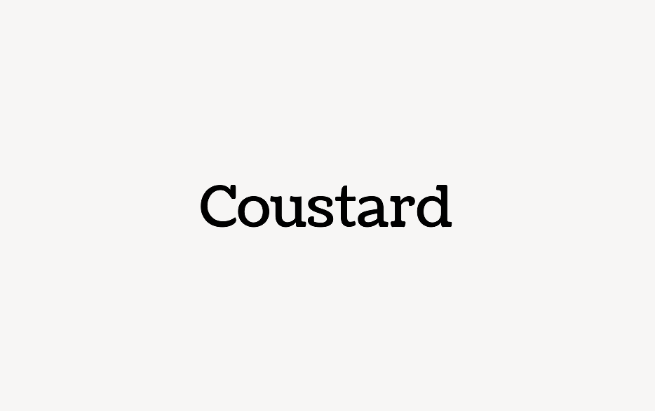 Coustard - Font Free [ Download Now ]