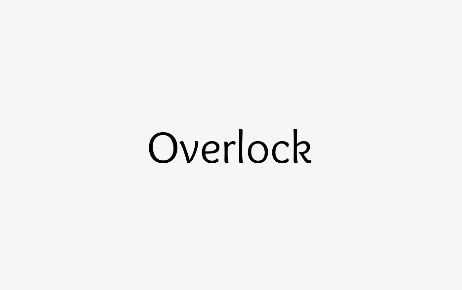 Overlock - Font Free [ Download Now ]