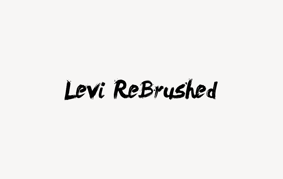 Levi ReBrushed - Font Free [ Download Now ]