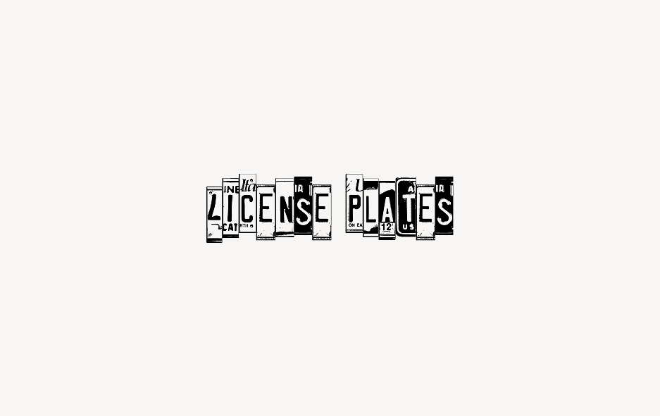 License Plates - Font Free [ Download Now ]