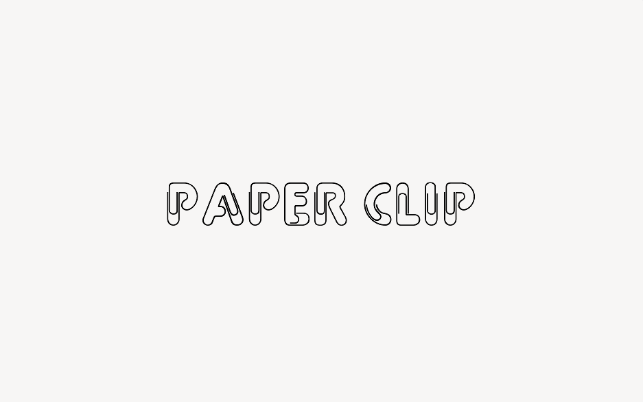 Paper Clip - Font Free [ Download Now ]