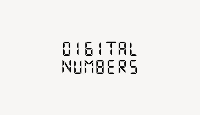 Digital Numbers - Font Free [ Download Now ]