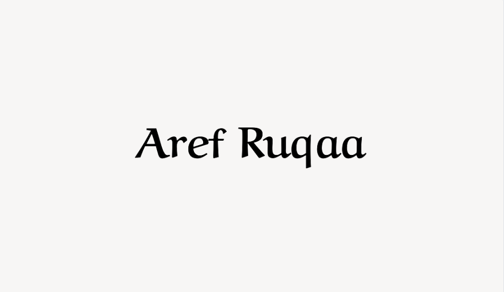 Aref Ruqaa - Font Free [ Download Now ]
