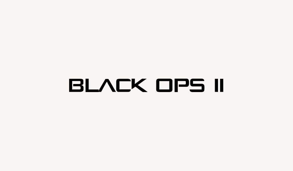 Black Ops II - Font Free [ Download Now ]
