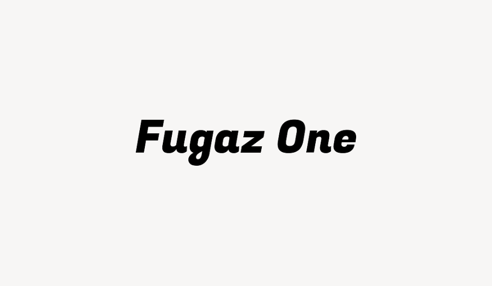 Fugaz One - Font Free [ Download Now ]