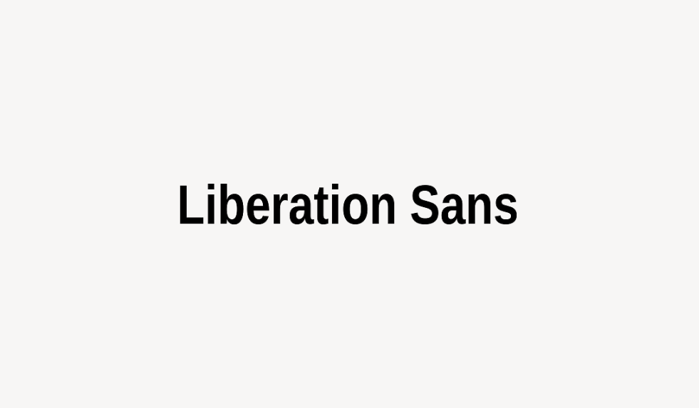 Liberation Sans - Font Free [ Download Now ]