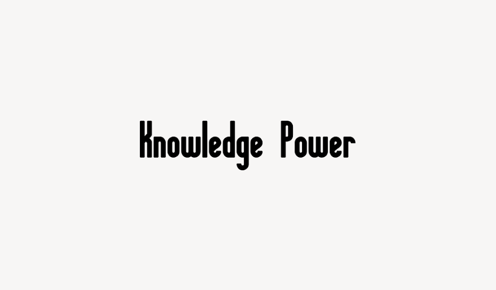 Knowledge Power - Font Free [ Download Now ]