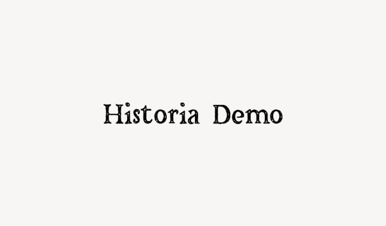 Historia Demo - Personal Use - Font Free [ Download Now ]