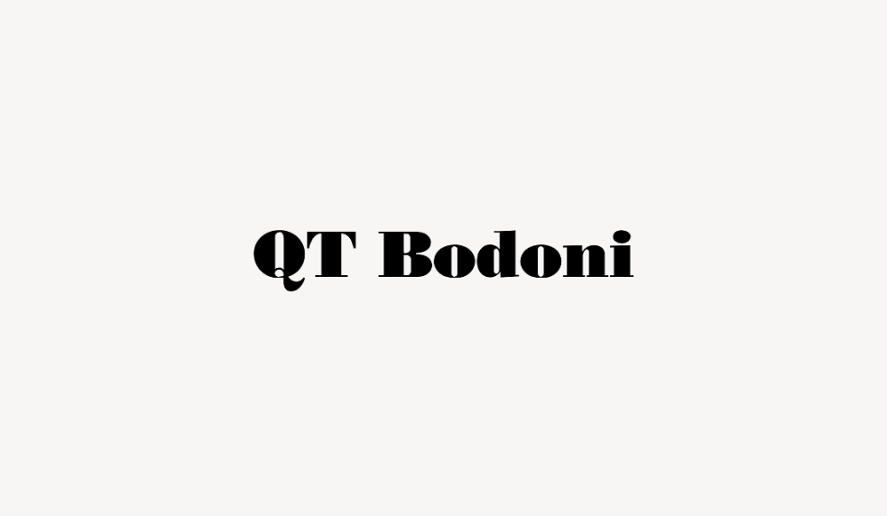 QT Bodoni - Font Free [ Download Now ]