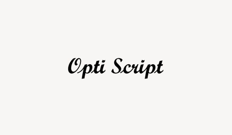 Opti Script - Font Free [ Download Now ]
