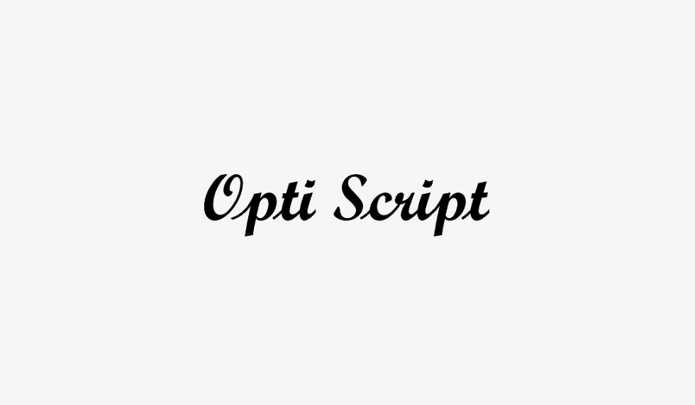 Opti Script - Font Free [ Download Now ]