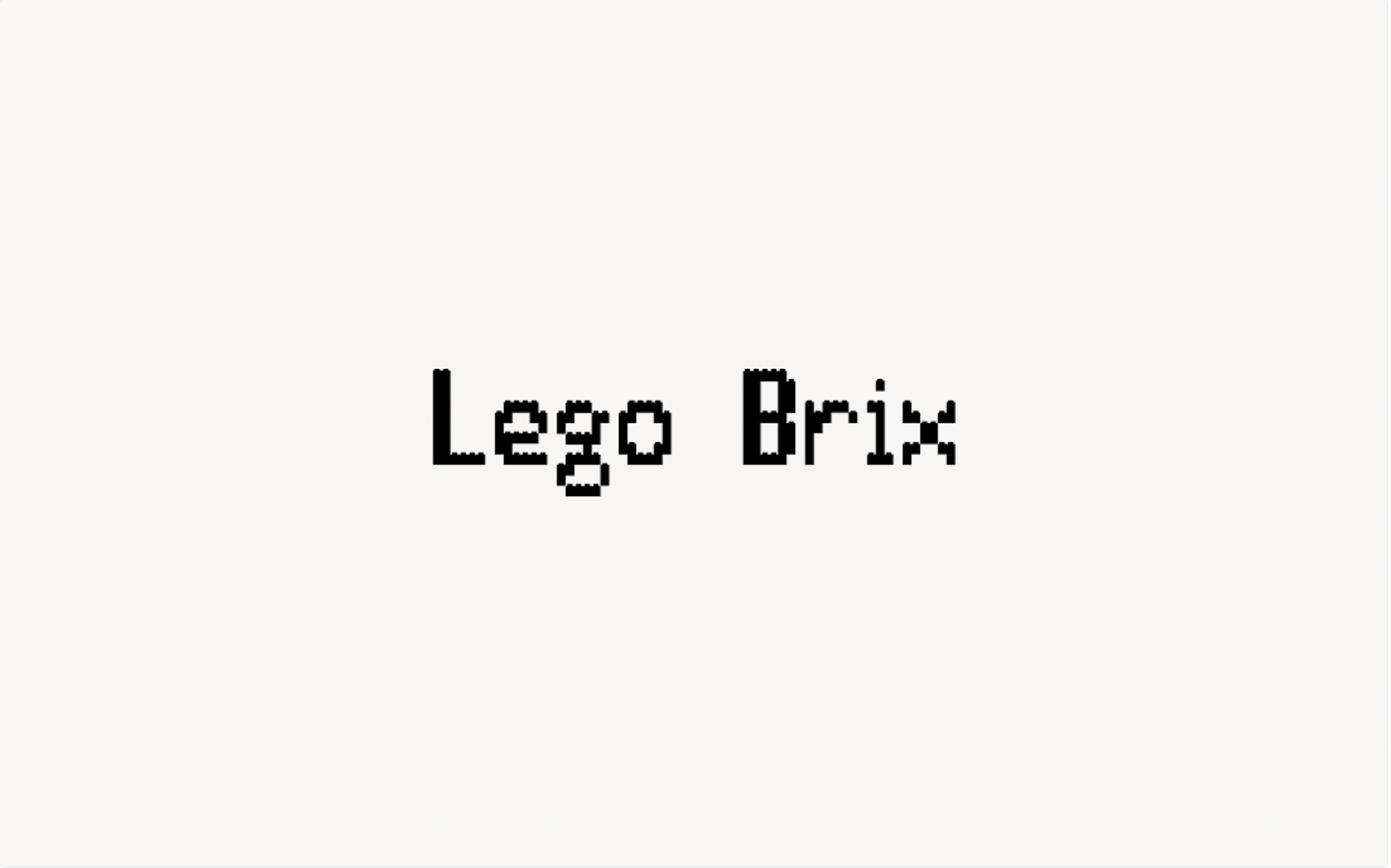 Lego Brix - Font Free [ Download Now ]