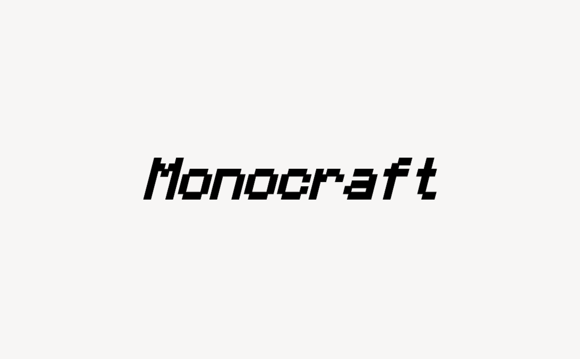 Monocraft - Font Free [ Download Now ]