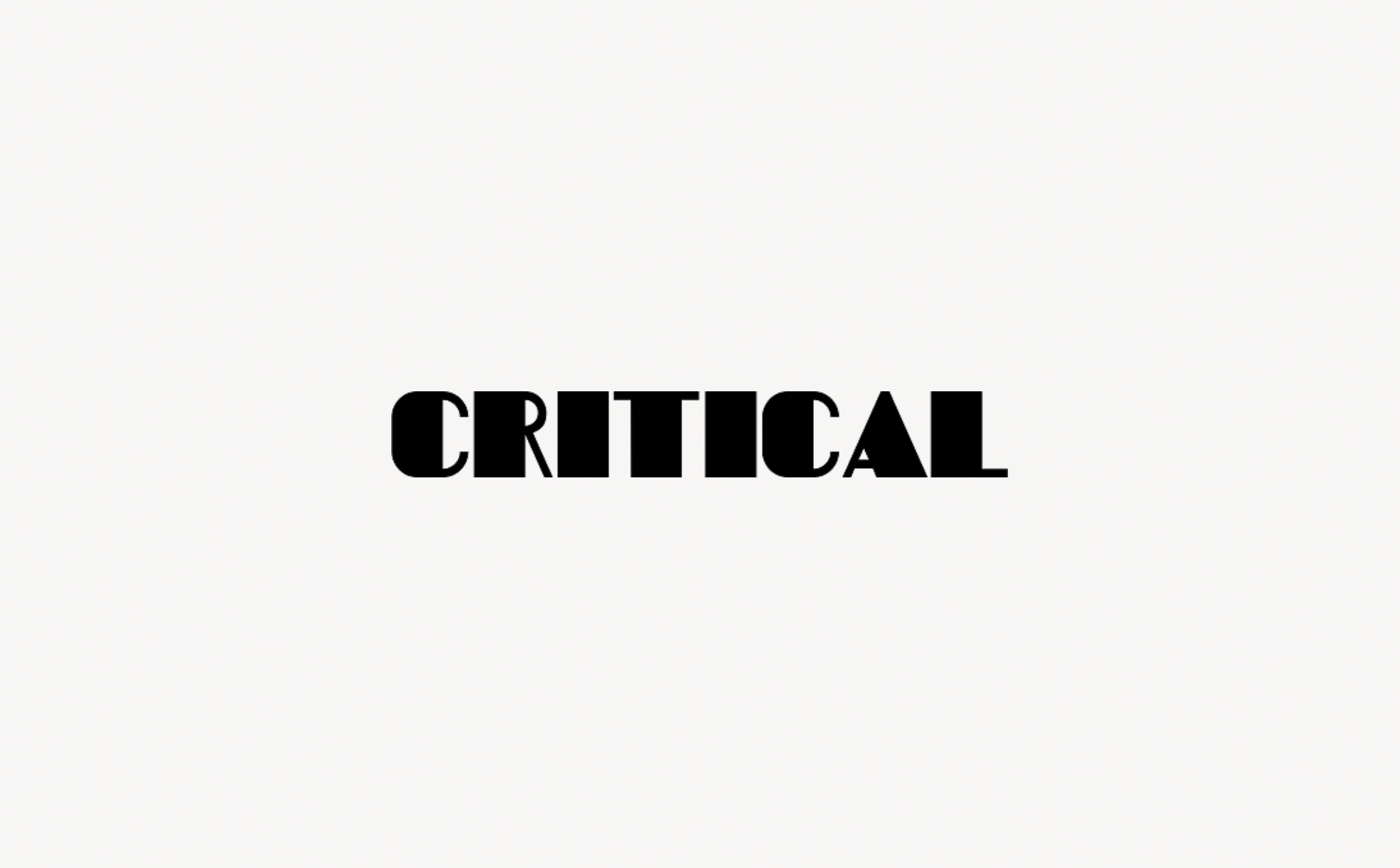 Critical - Font Free [ Download Now ]