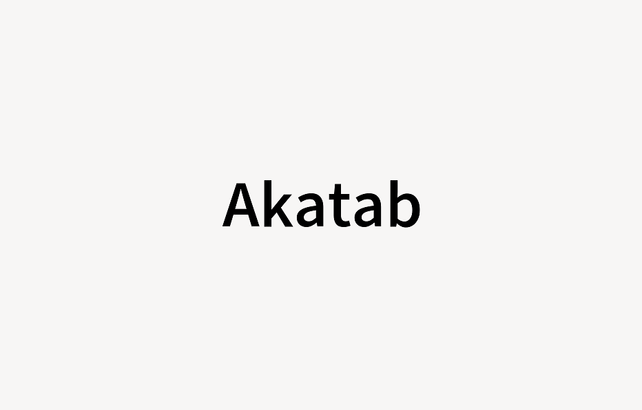 Akatab - Font Free [ Download Now ]
